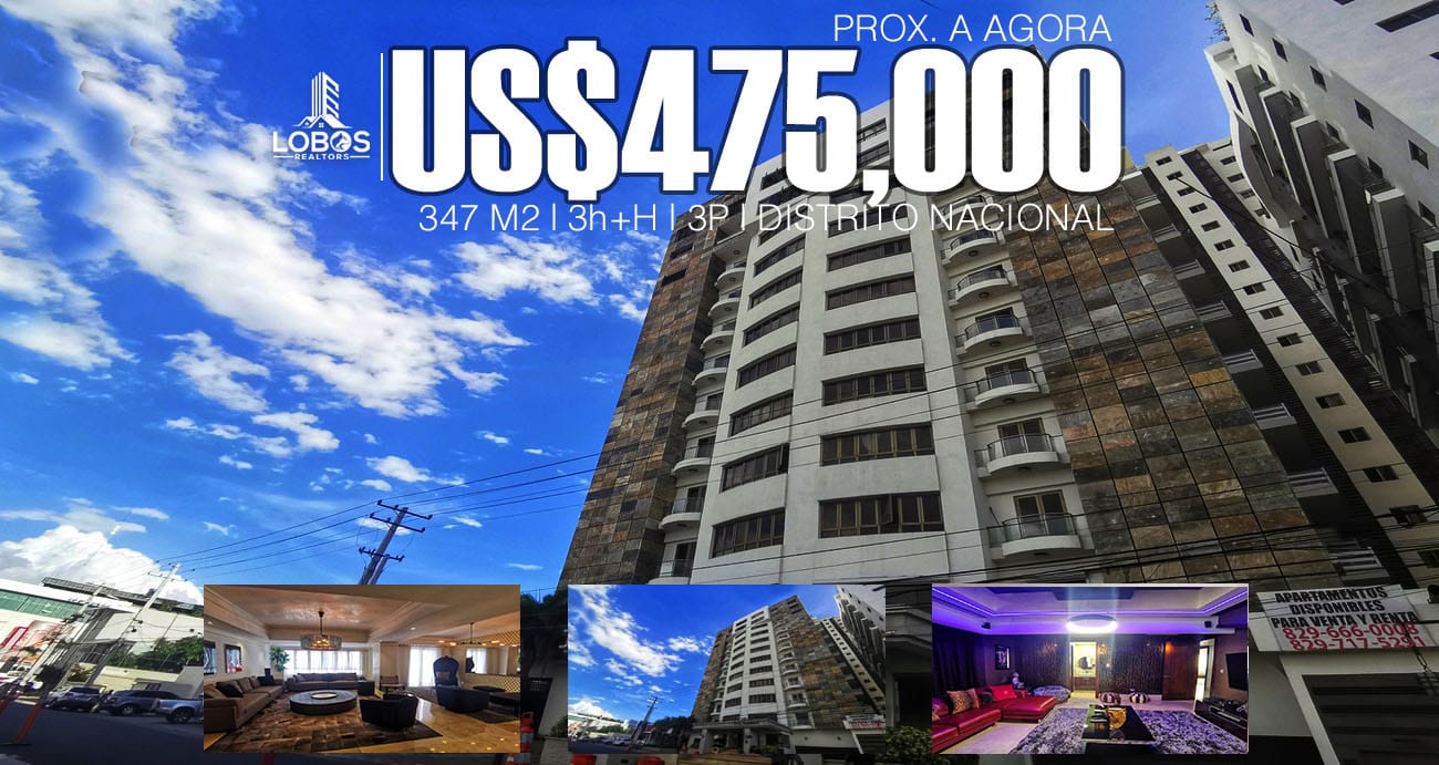 Torre De Lujo en Ensanche Paraíso Distrito Nacional | Lobos Realtors